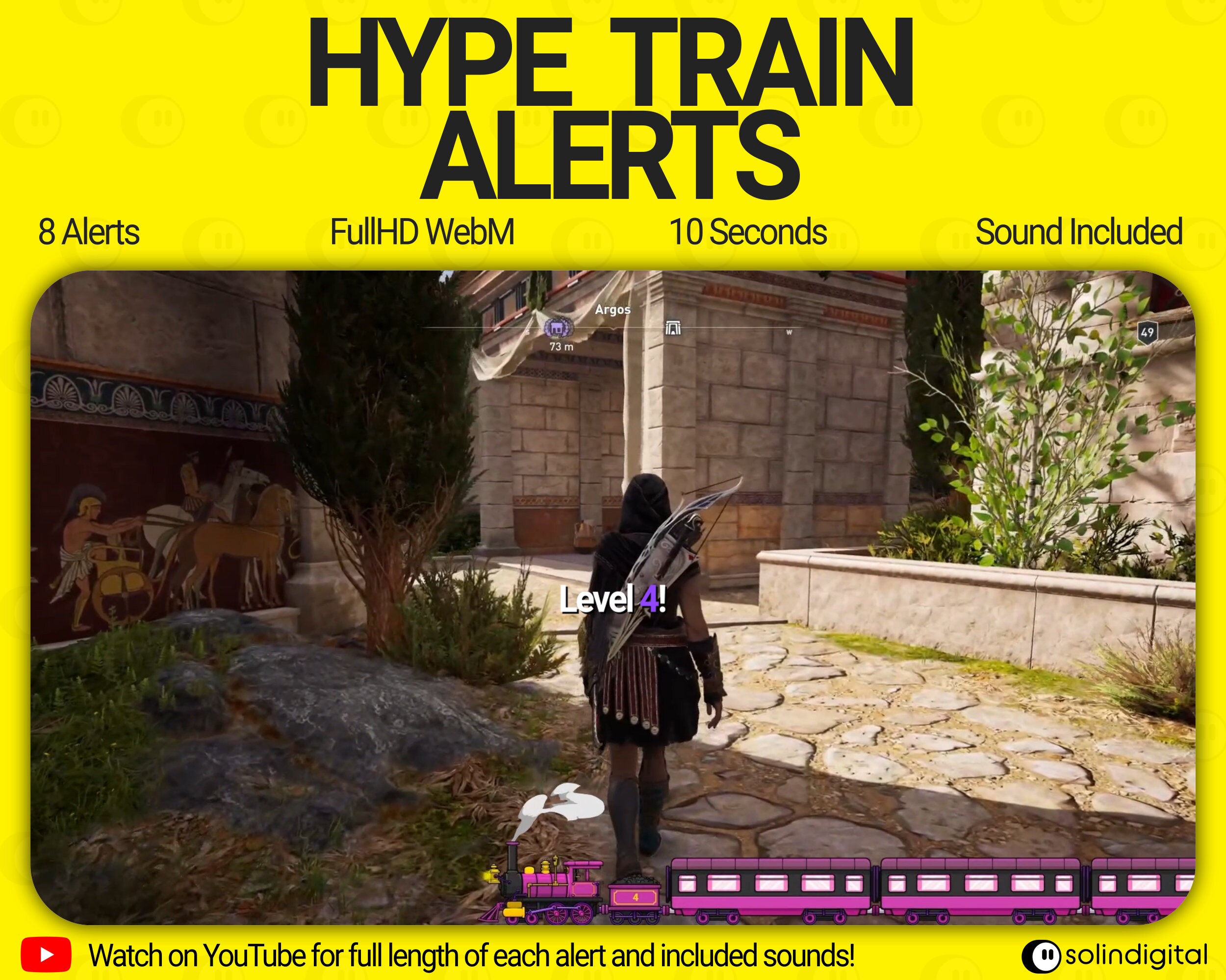 Locomotive Hype Train Alerts With Levels, Steam Train Twitch Alerts ...
