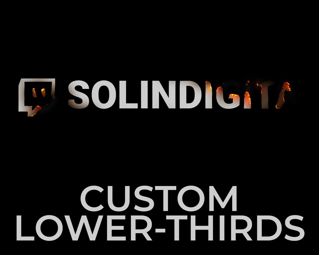 Custom Social Media Lower Thirds for Twitch Overlays, Animated ...