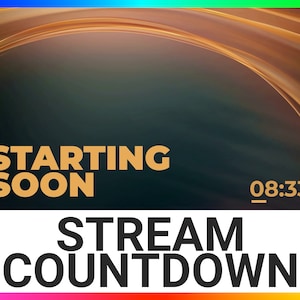 Stream Countdown, Stream Starting Timer With Multiple Fonts, 5 Minutes ...