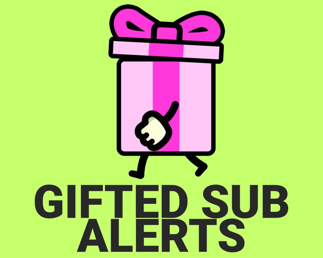 Present Gifted Subscriber Alerts, Sub Gift Bomb Box Christmas Holiday ...
