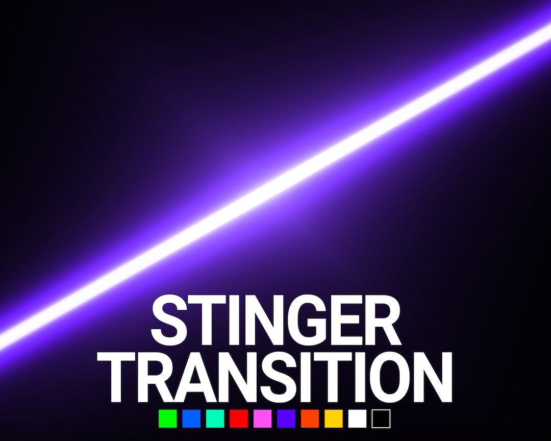 Slash Matte Stinger Transitions, Cut Slice Electric Lightning Animated ...