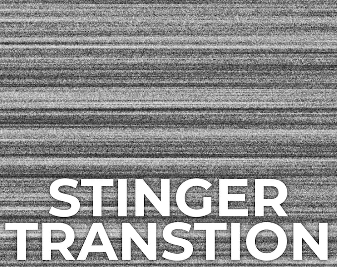 Animated TV Static Stinger Transition Scene for Twitch Streams, SLOBS ...