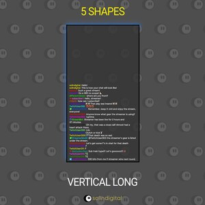 Rotating Light Twitch Chat Box, 2 Layers, 5 Shapes, Animated Cute Neon ...