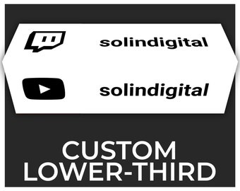 Custom Animated Social Media Lower Thirds for Youtube Intro - Etsy