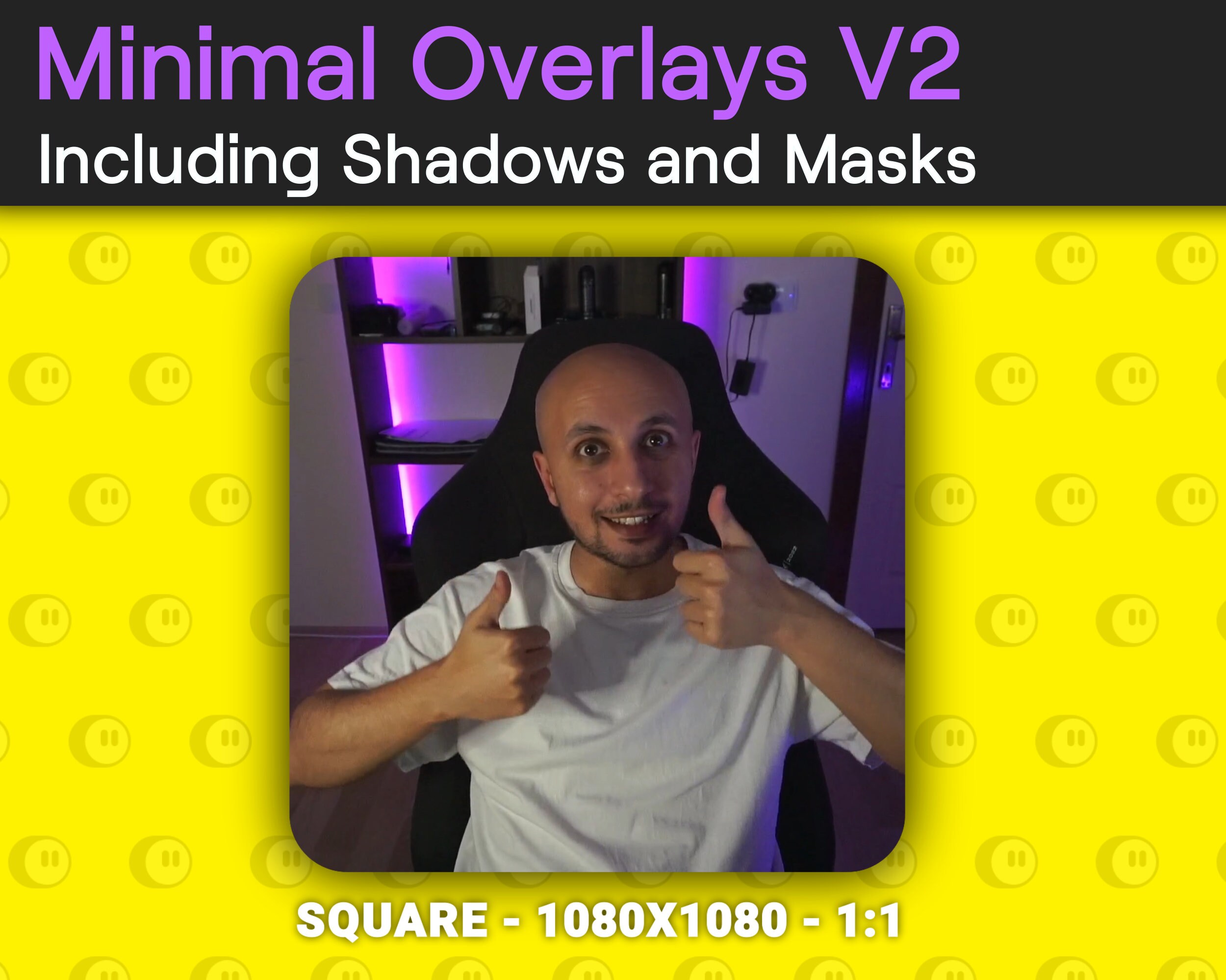 Minimal Overlays V2, Camera Borders and Shadows for Streaming, Easy to ...
