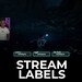 Animated Neon Stream Labels Twitch Labels Latest Follower - Etsy