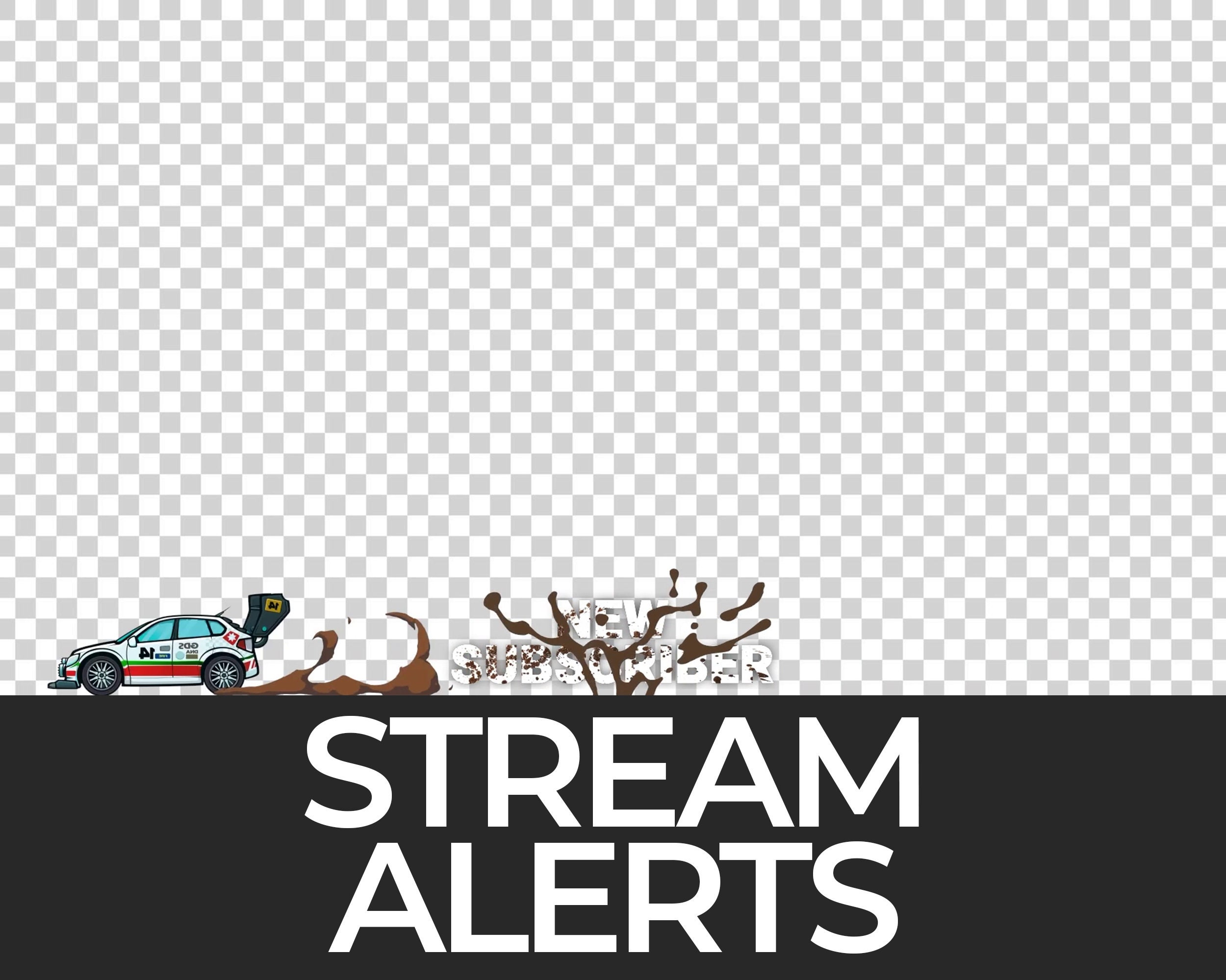 Rally Car Animated Alerts for Twitch Streams, Racing Vehicle Overlay ...