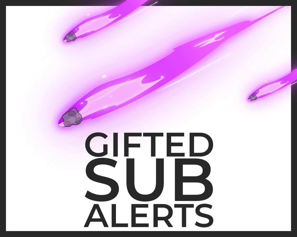 Meteor Gifted Sub Alerts for Twitch Streams Fall Impact and - Etsy Canada