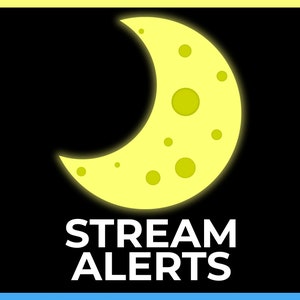 Crescent Moon Alerts, Cute and Colorful Animated Twitch Overlays ...