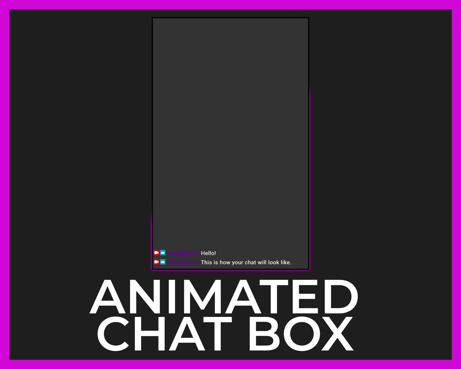 Twitch Animated Chat Box, Scalable, Mix and Match Stream Overlays for ...