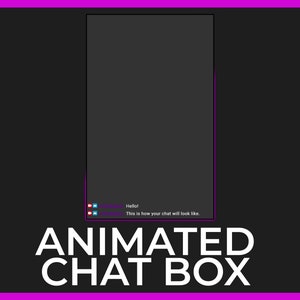 Twitch Animated Chat Box, Scalable, Mix and Match Stream Overlays for ...