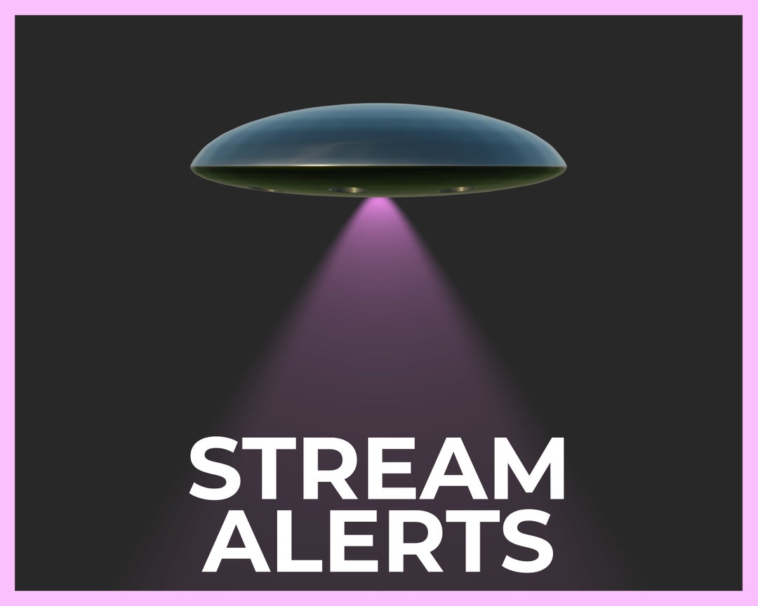 UFO Animated Alerts for Twitch Streams Spooky Alien Alert - Etsy