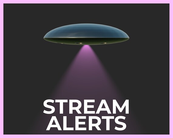 UFO Animated Alerts for Twitch Streams Spooky Alien Alert - Etsy
