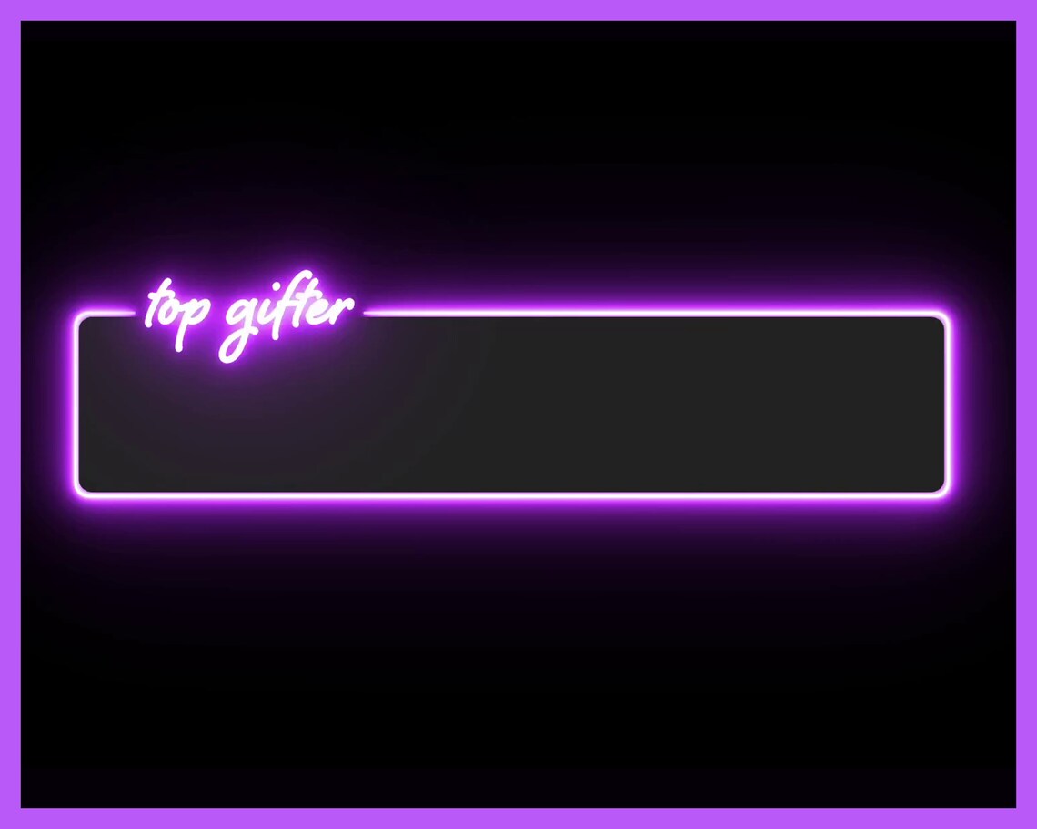 Animated Neon Stream Labels Twitch Labels Latest Follower - Etsy