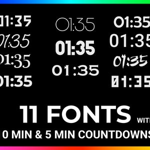 Stream Countdown, Stream Starting Timer With Multiple Fonts, 5 Minutes ...