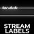 Animated Neon Stream Labels, Twitch Labels, Latest Follower Subscriber ...