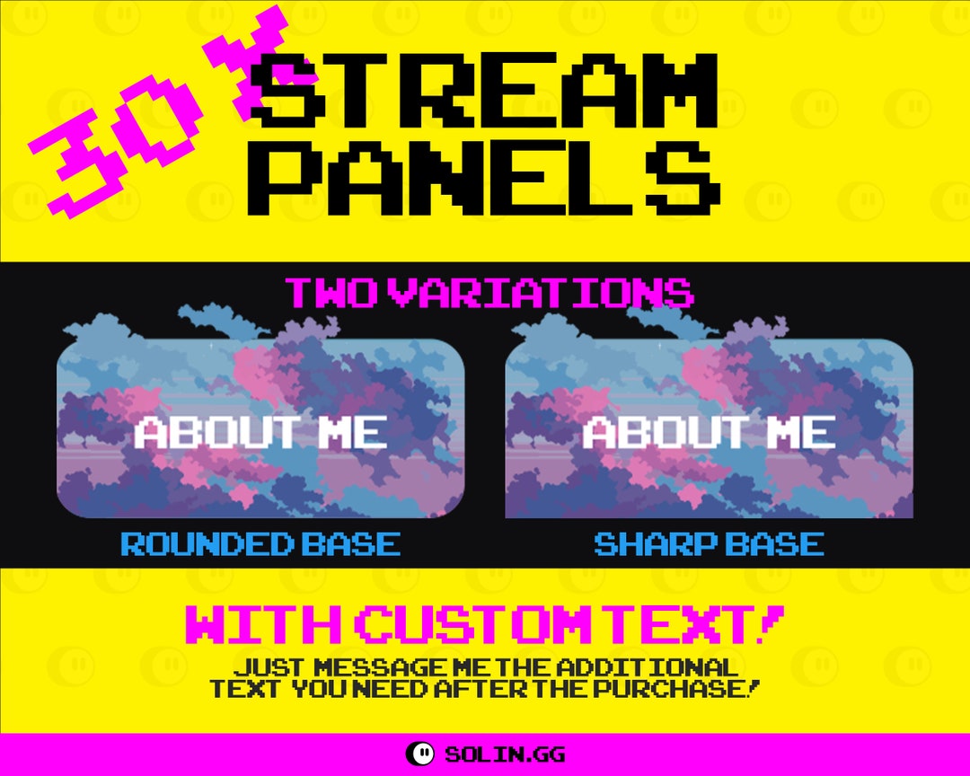 Pixel Clouds Stream Panels for Twitch, Youtube, Facebook and Kick ...