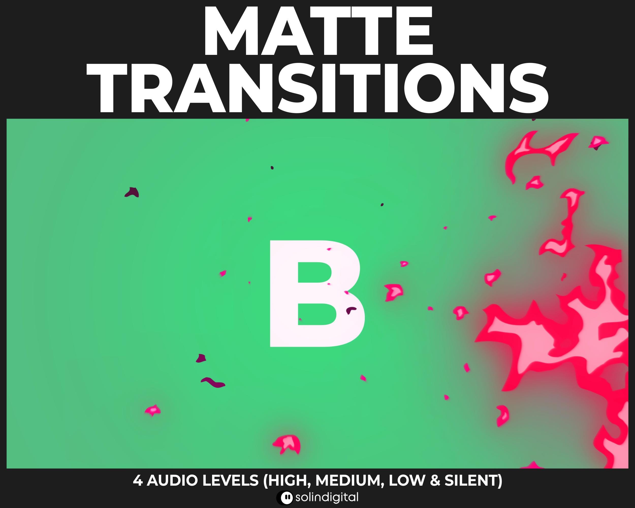 Fire Matte Transitions, Animated Overlays With Sound for Streamers ...