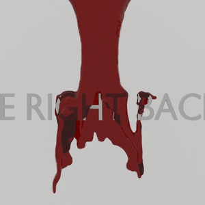 Blood Be Right Back Screen, BRB Animated Scene, Spooky Horror Halloween ...