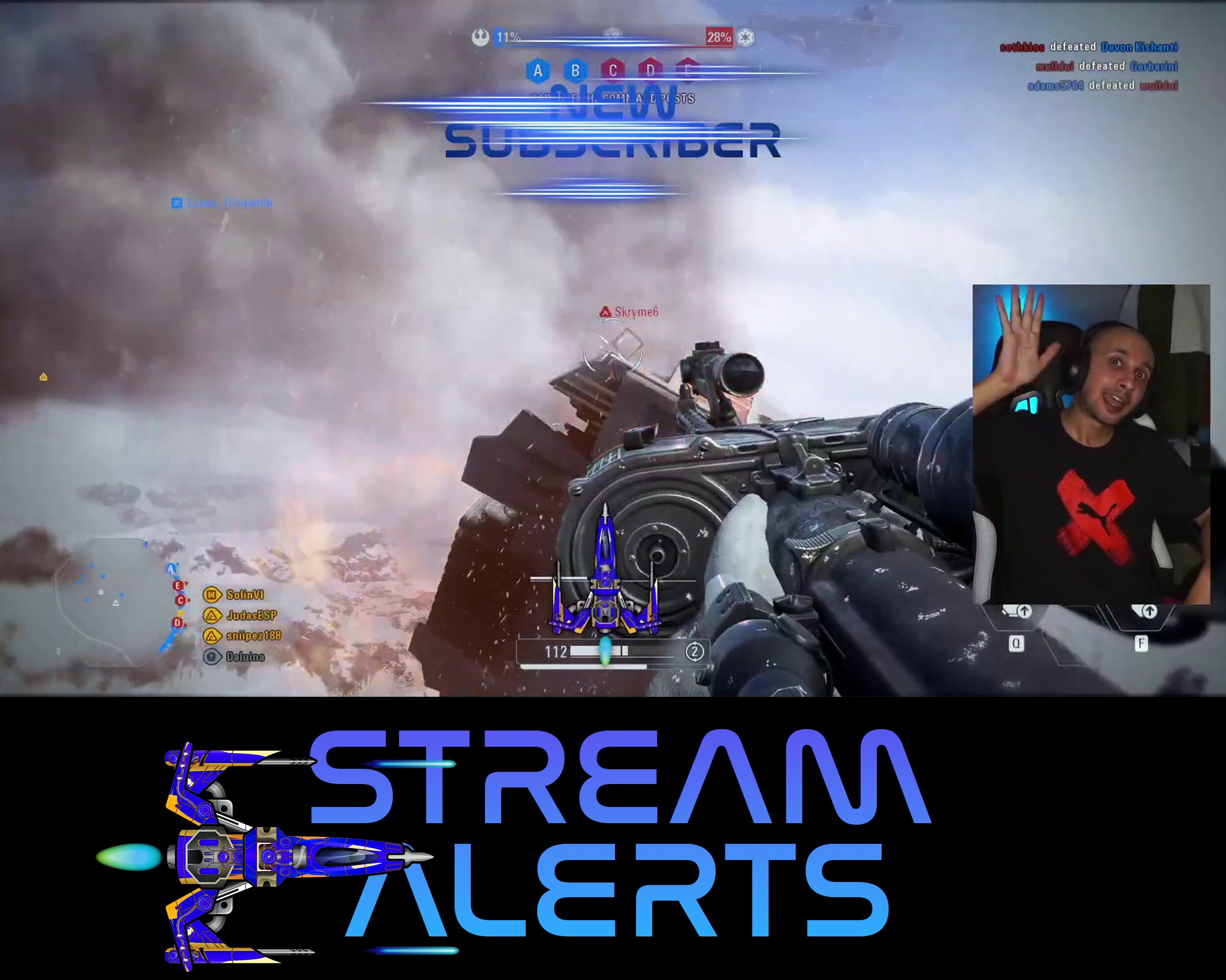 Space Shooter Animated Alerts for Twitch Streams, Sci-fi Retro Alert ...