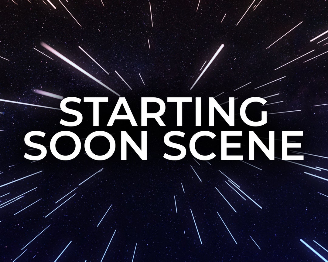 Space Travel Stream Starting Soon Screen, Starting Shortly Animated Scenes, Twitch Overlays for ...