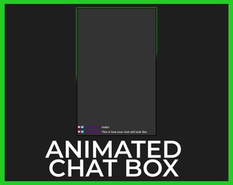 Twitch Chat Box Green - Etsy