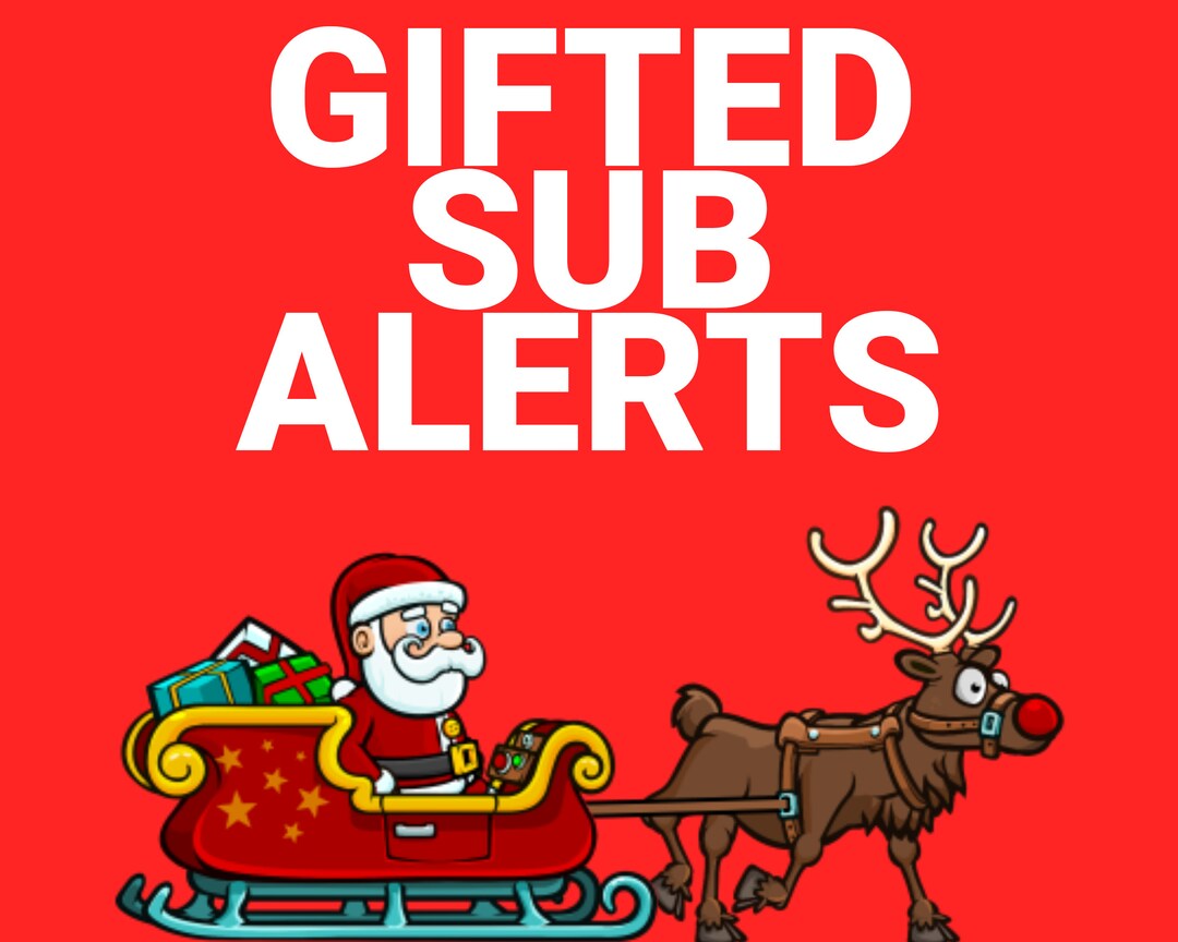 Santa Claus Gifted Sub Alerts, Christmas Sound Alert Overlays for ...