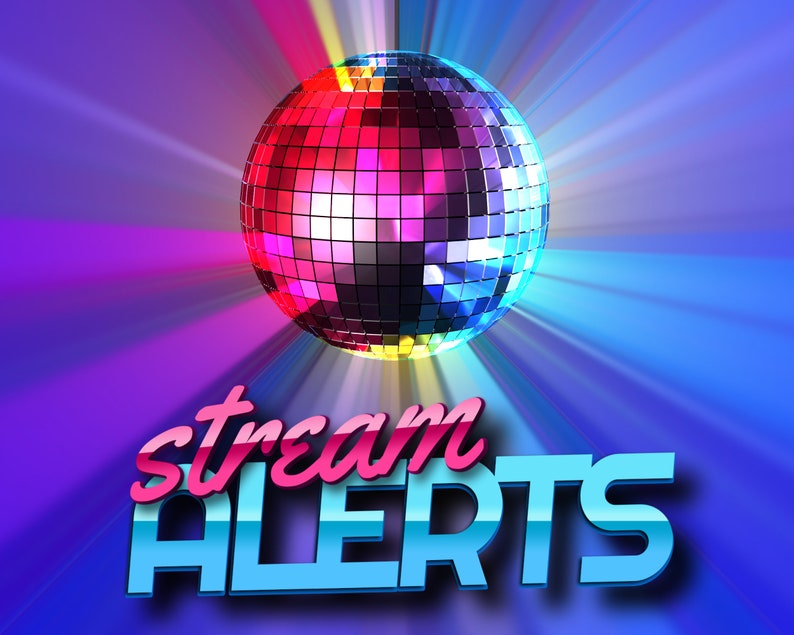 Disco Ball Stream Alerts for Twitch, Retro Lightweight Animated ...