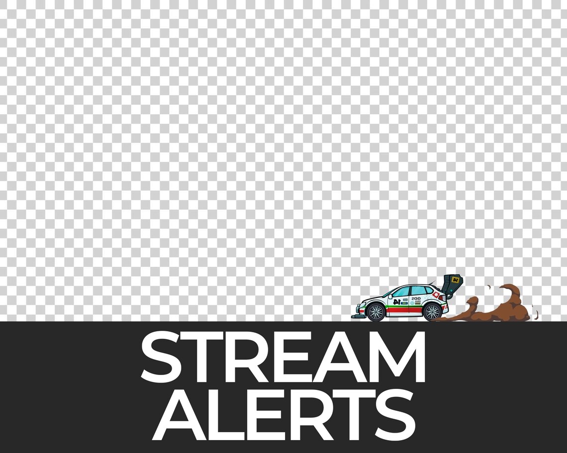 Rally Car Animated Alerts for Twitch Streams, Racing Vehicle Overlay ...