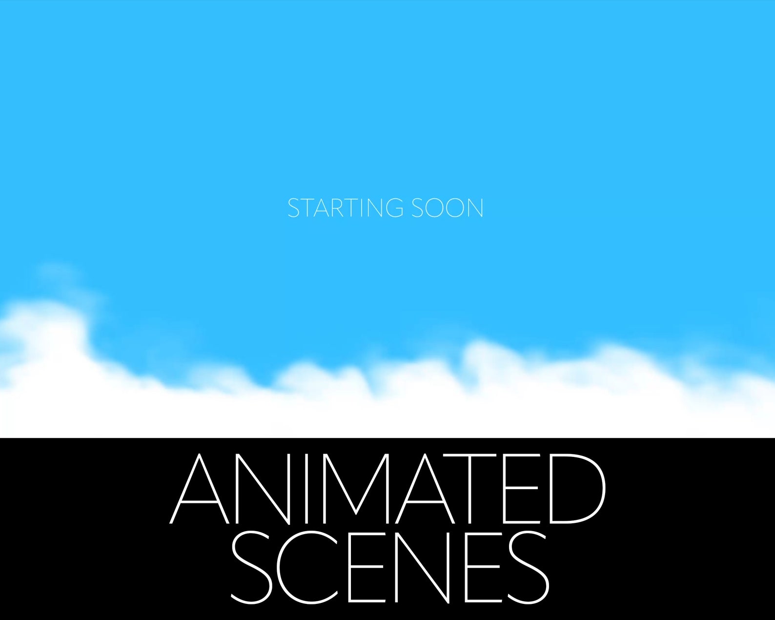Day Sky Animated Scenes, BRB, Be Right Back, Starting Ending Soon, Just ...