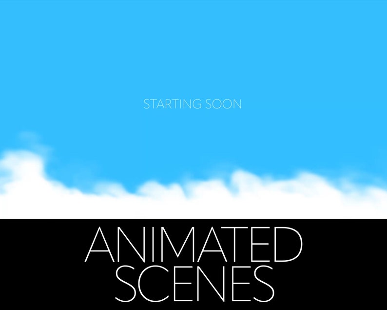 Day Sky Animated Scenes, BRB, Be Right Back, Starting Ending Soon, Just ...
