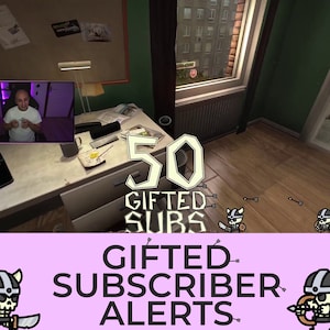 Tiny Skeleton Gifted Sub Alerts for Twitch Streams, Cute Kawaii Chibi ...