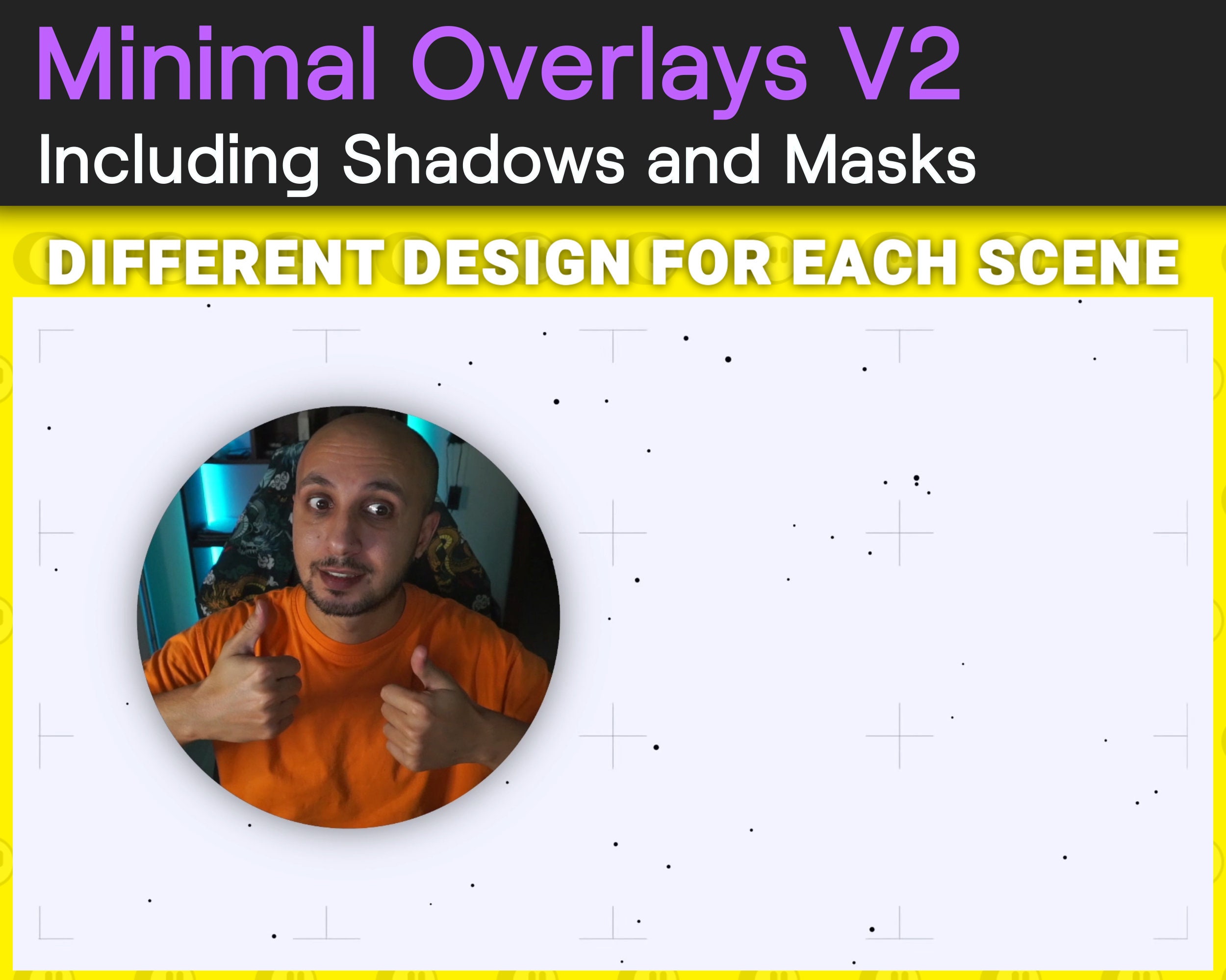 Minimal Overlays V2 Camera Borders and Shadows for Streaming - Etsy ...