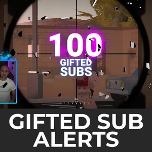 Custom Logo Gifted Sub Alerts for Twitch Streams, Bit Cheer Donation ...