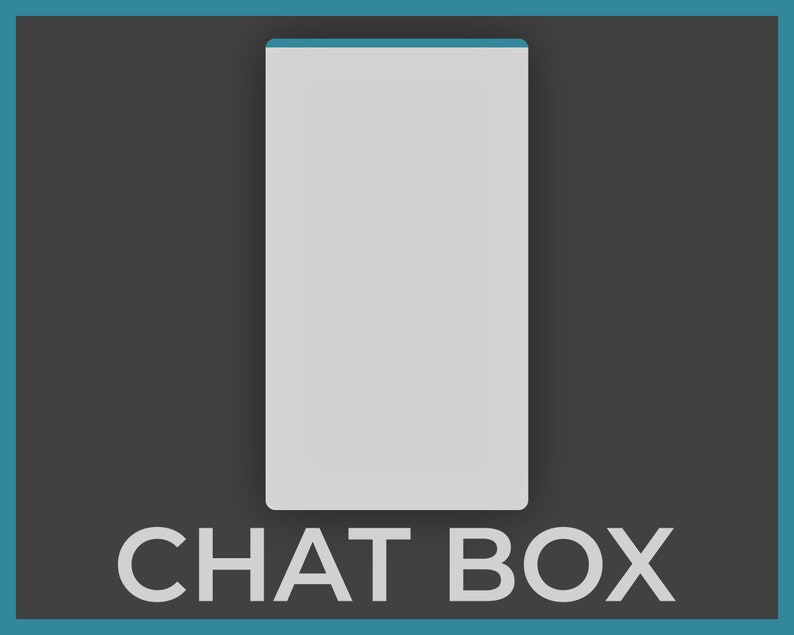 Twitch Minimal Chat Box, Scalable, 8 Colors Stream Overlays for OBS ...