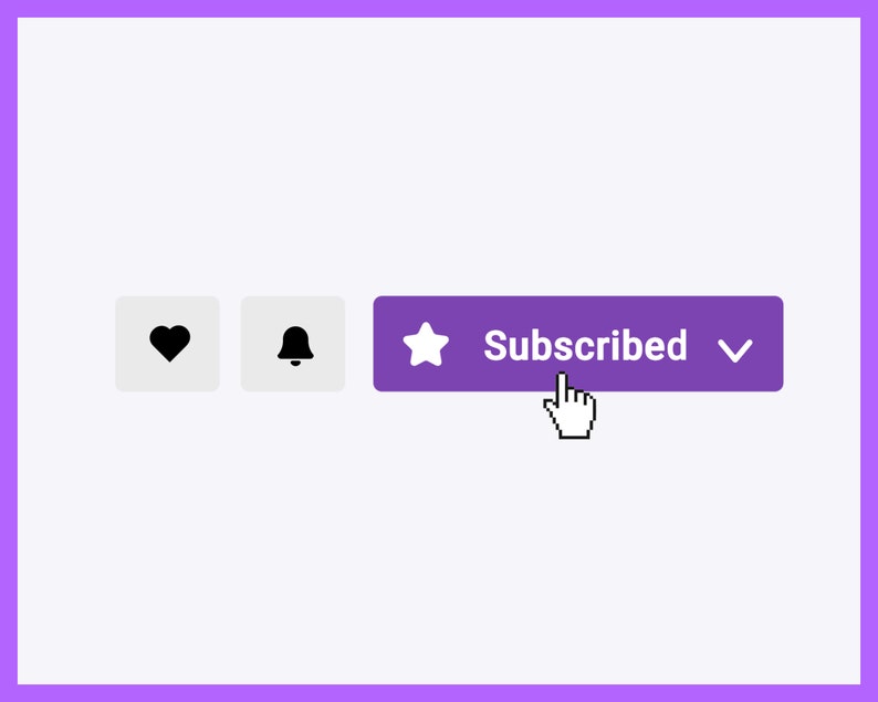 Animated Twitch Follow and Subscribe Pop-up Overlays Light | Etsy