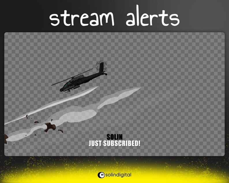 Battleground Stream Alerts, Attack Helicopter Apache Military Overlays ...