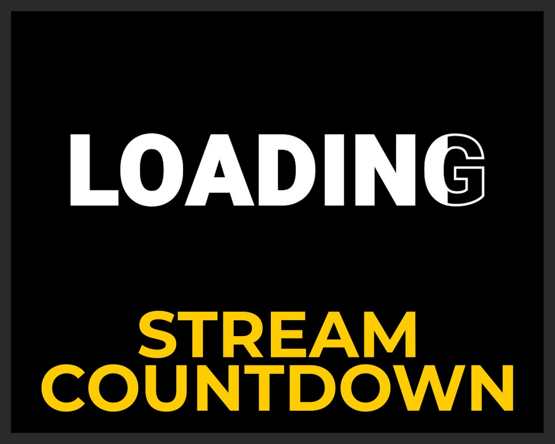 Stream Countdown, Stream Starting Timer, 5 Minutes, Loading - Etsy