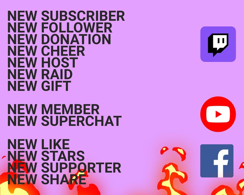 Dragon Animated Alerts for Twitch Streams, Fire Drake Alert Overlay ...