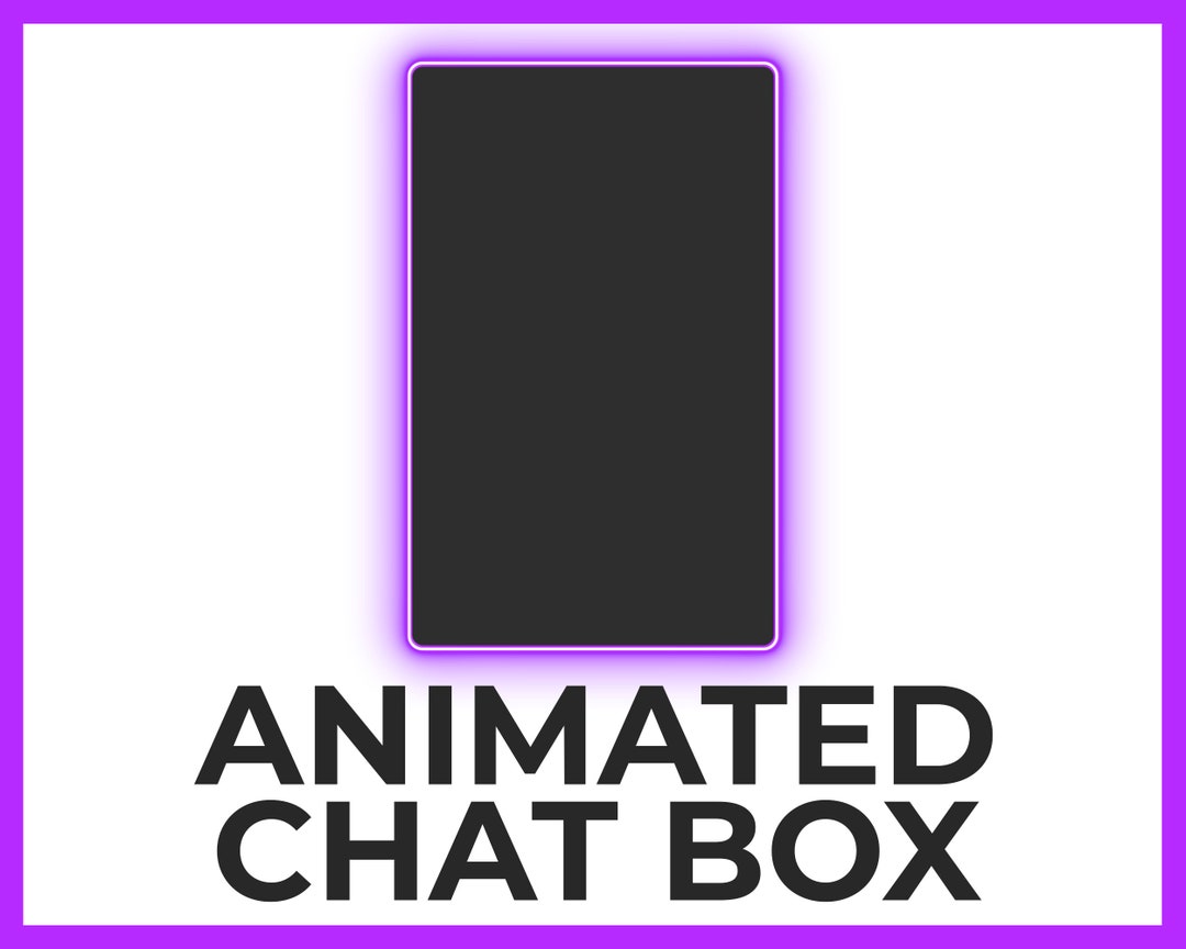 Animated Purple Saber Chat Box, Semi-transparent Light Chat Box Overlay ...