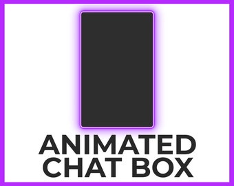 Animated Cat Purple Neon Chat Box for Twitch/ Twitch Stream - Etsy