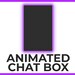 Animated Purple Saber Chat Box, Semi-transparent Light Chat Box Overlay ...
