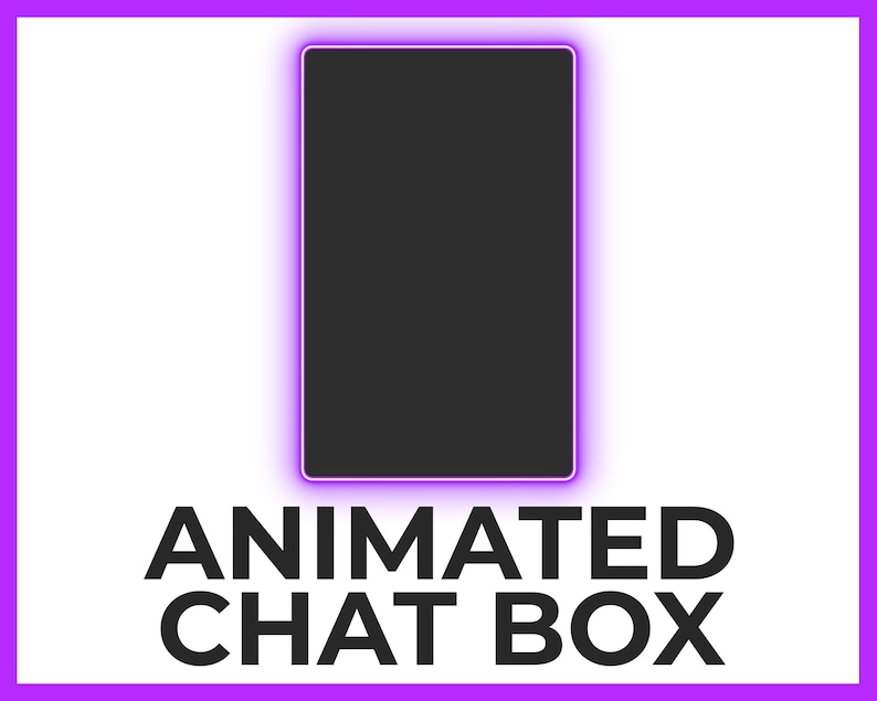 Animated Purple Saber Chat Box, Semi-transparent Light Chat Box Overlay ...