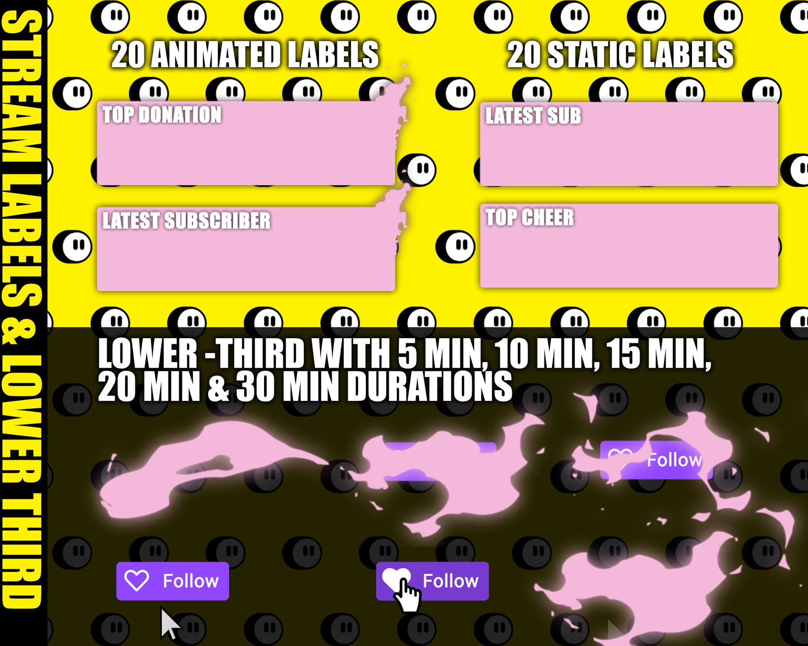 Fire Stream Pack Fiery Streaming Bundle for Twitch Flame Overlay for ...