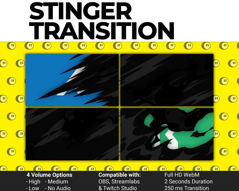 Fire Stinger Transition Animated Twitch Overlays Cute Twitch - Etsy