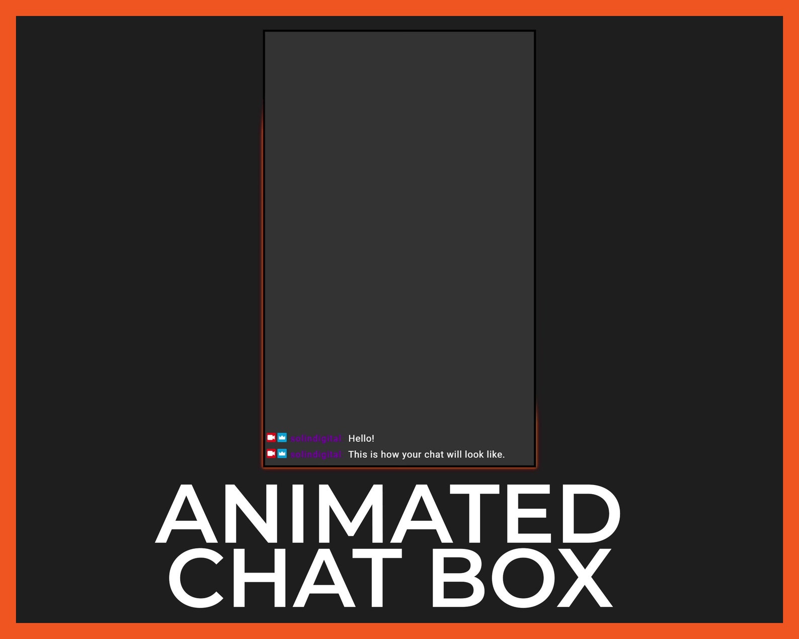 Twitch Animated Chat Box, Scalable, Mix and Match Stream Overlays for ...
