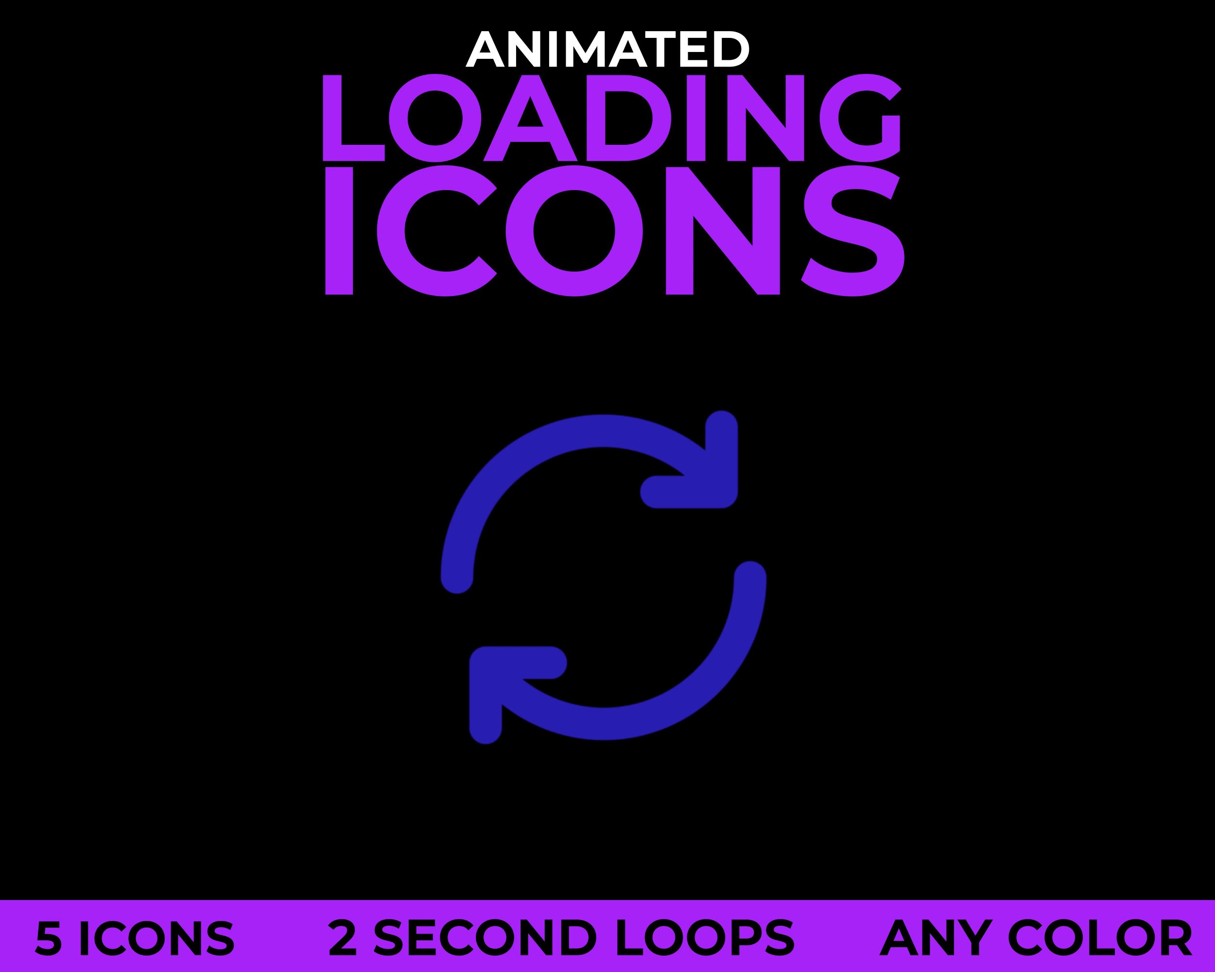 Animated Loading Icons Loading Overlays for Twitch Youtube - Etsy