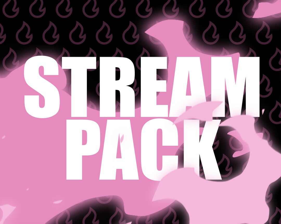 Fire Stream Pack | Fiery Streaming Bundle for Twitch | Flame Overlay ...