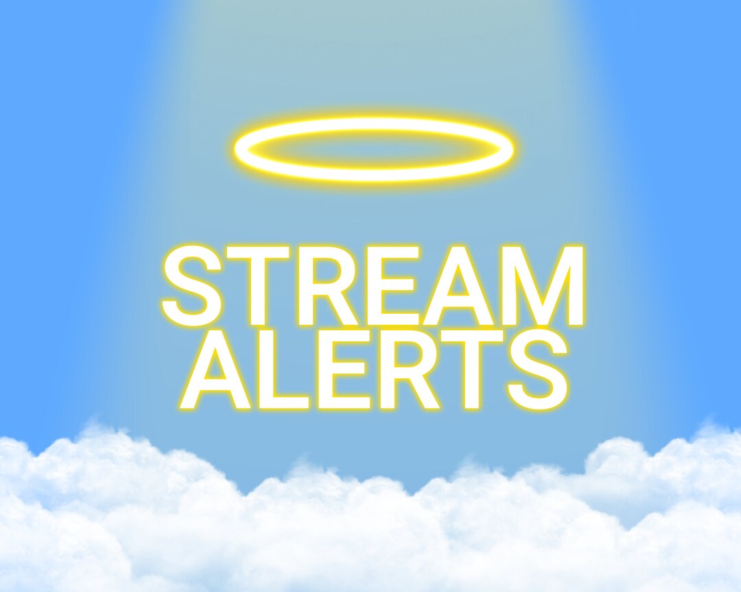 Angelic Alerts for Twitch Streams, Cute Heavenly Holy Animated Alert ...