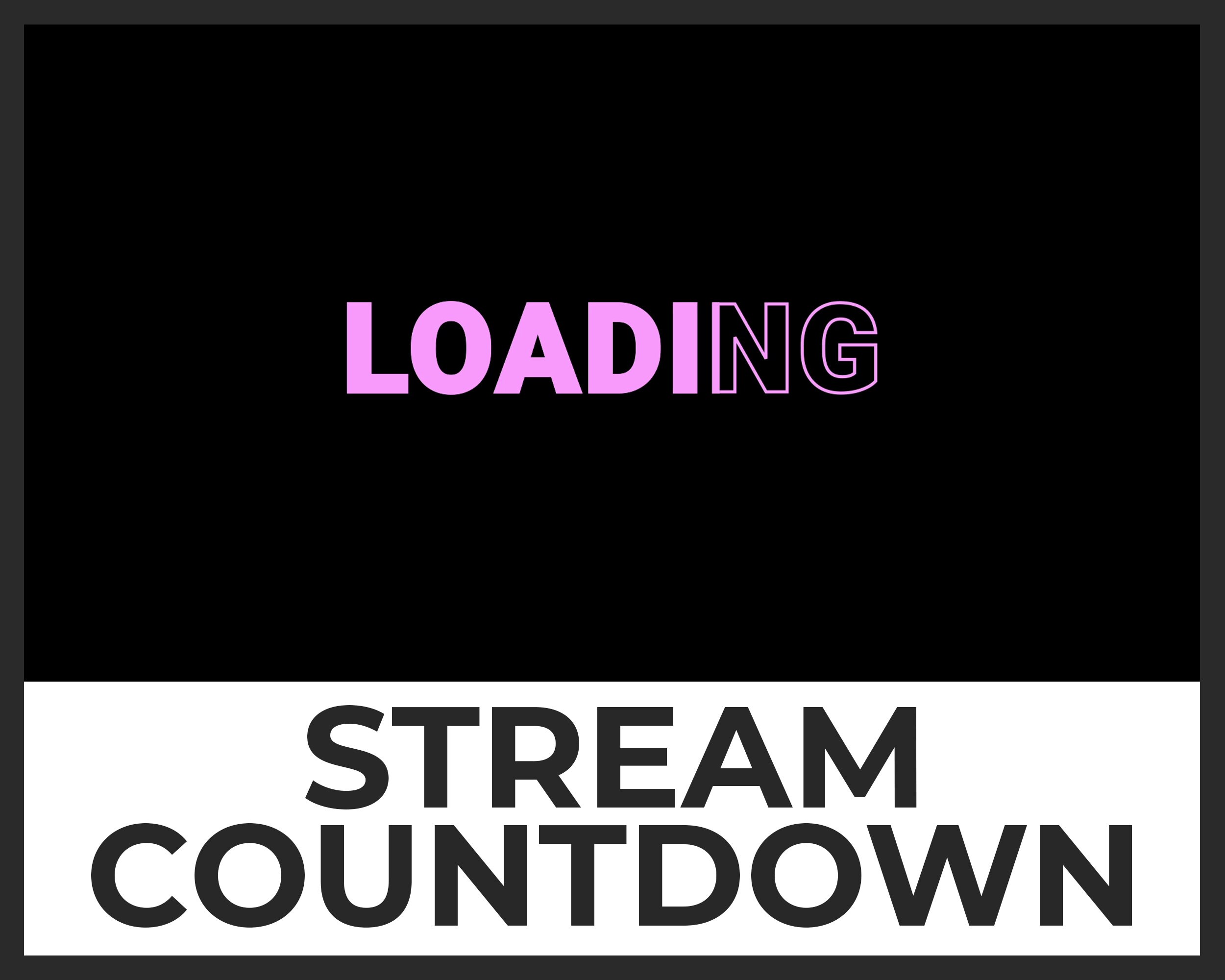 Stream Countdown Stream Starting Timer 5 Minutes Loading - Etsy